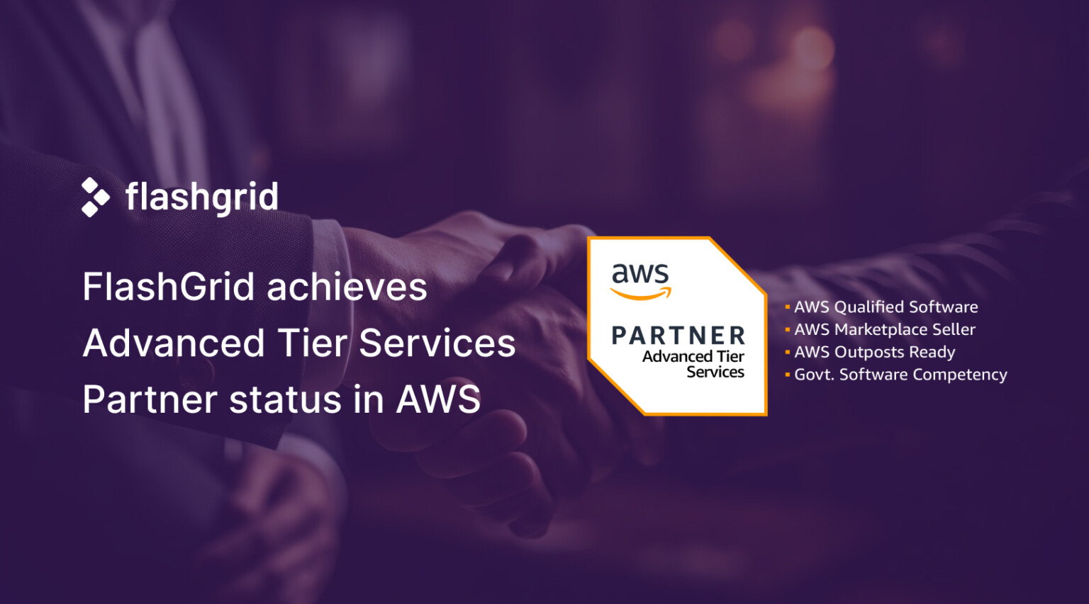 FlashGrid Inc. | FlashGrid attains AWS Advanced Tier Services Partner status