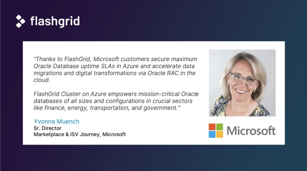 Flashgrid Inc Microsoft Endorses Flashgrid To Azure Customers With Oracle Databases